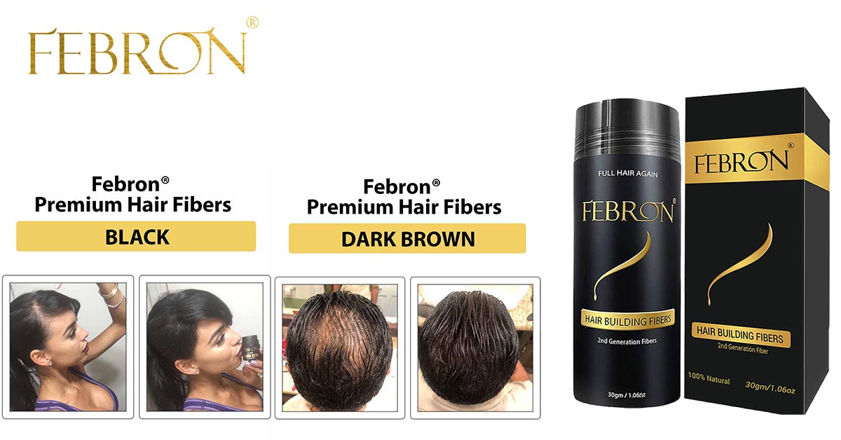 FEBRON Premium Hair Building Fibers & Thinning Hair Solution Fit Men ...